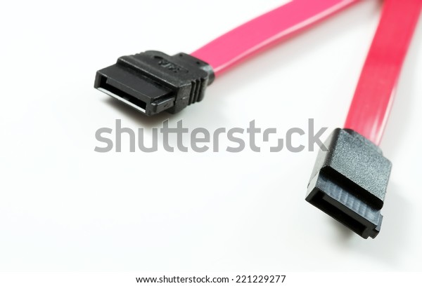 Cable Sata On White Background Stock Photo 221229277 | Shutterstock