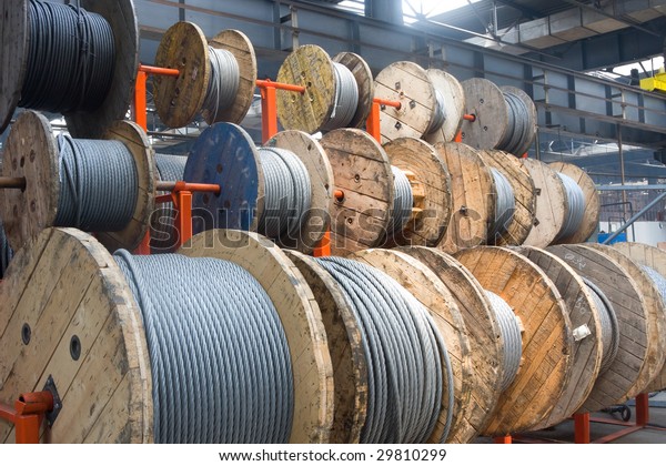 Cable Spool Inside Factory Stock Photo 29810299 | Shutterstock