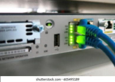 Cable Switch Network Lan Blurred Background Stock Photo 605495189 ...