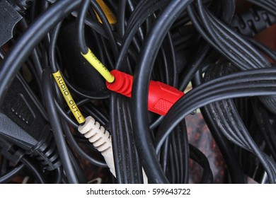 Cable Texture Cables Background Cable Cord Stock Photo 596743130 ...