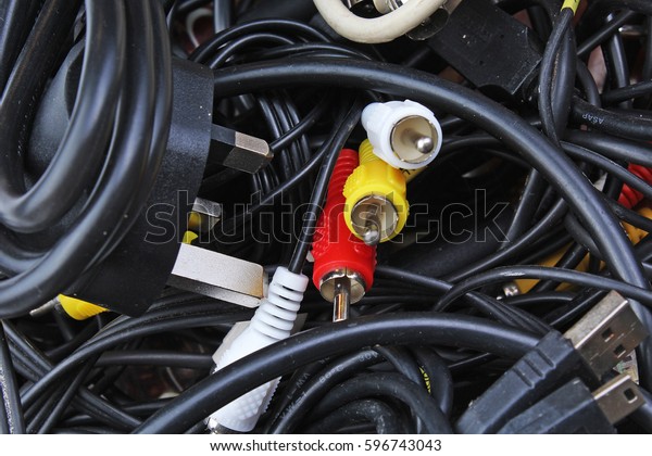 Cable Texture Cables Background Cable Cord Stock Photo 596743043 ...