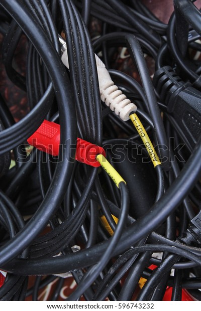 Cable Texture Cables Background Cable Cord Stock Photo 596743232 ...