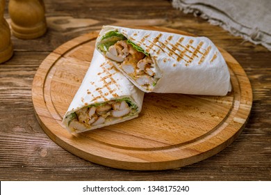 588 Chicken caesar wrap Images, Stock Photos & Vectors | Shutterstock