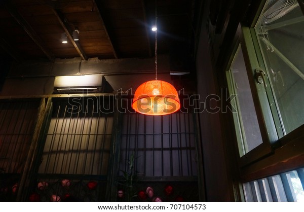 Cafe Red Light Lighting Design Stock Photo 707104573 | Shutterstock