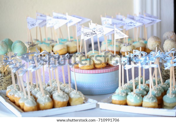 Cake Pops Arrangement On Table Wedding Stock Photo 710991706 | Shutterstock