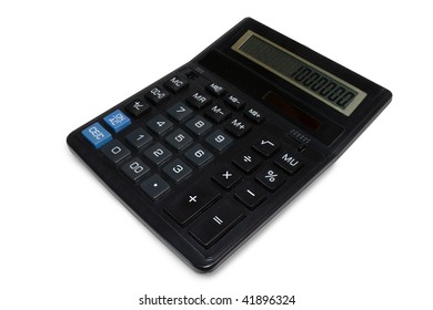 Electronic Calculator 34 Front View Isolated Stock Photo 34389922 ...