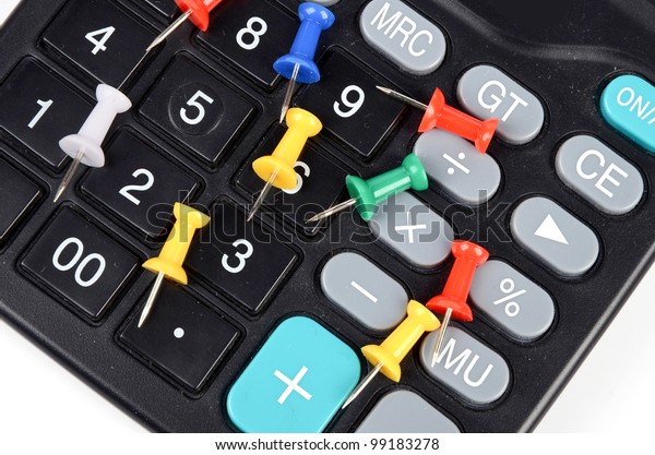 Calculator Push Pin Stock Photo 99183278 | Shutterstock