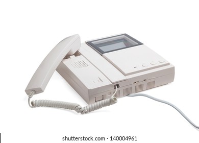 Call Intercom Button Communication Speaker Electronic Stock Photo ...