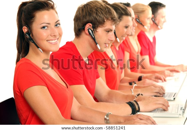 Callcenterteam Stock Photo (Edit Now) 58851241
