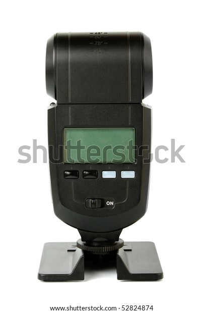 Camera Flash Unit Isolated On White Stock Photo 52824874 | Shutterstock