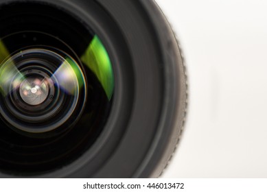 360 Degree Camera Lens Close Isolated Foto de stock 1026247987 ...