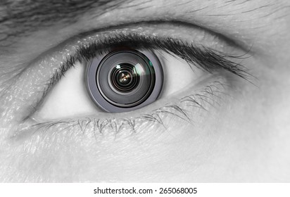 Camera Lens Inside Eye Stock Photo 265068005 | Shutterstock