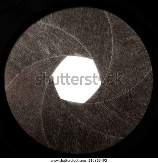 Camera Shutter Apertures Stock Photo (Edit Now) 115918492