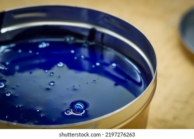 Can Blue Polygraph Offset Paint Printing Stock Photo 2197276263 ...