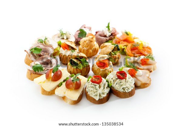Canapes Stock Photo (Edit Now) 135038534