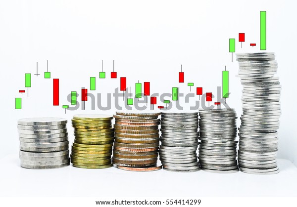 Candlestick Chart Break Out Trend Line Foto de stock 554414299 ...