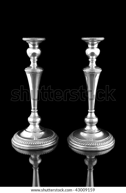 Candlestick On Black Background Stock Photo 43009159 | Shutterstock