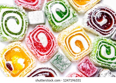 Candy Background Colored Candy Wrapped Roll Stock Photo 1247196331 ...