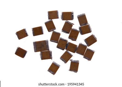 Cubes Dark White Chocolate Isolated On Stock Photo 1054798751 ...