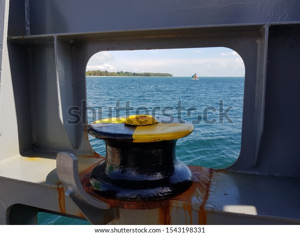 Capstan On Stern Deck Dynamic Positioning Stock Photo 1543198331 ...