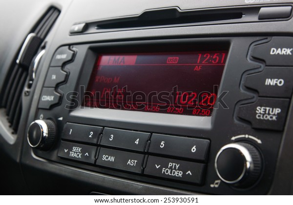 Car Audio System Front Panel Stock Photo (Edit Now) 253930591