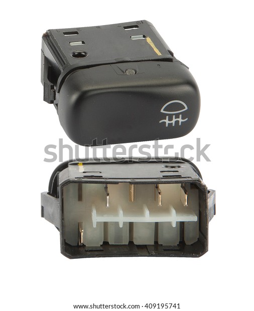 Car Button Switch Isolated On White Stock Photo 409195741 | Shutterstock