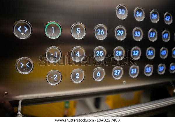 Car Cabin Operating Panel Cop Elevator Stock Photo 1940229403 ...