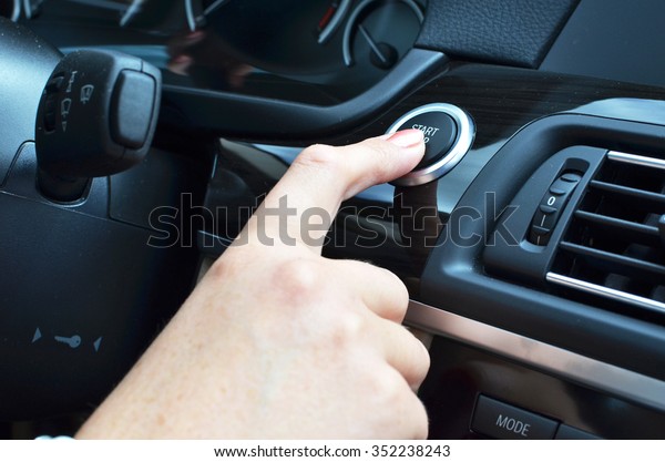 Car Driver Starting Engine Stock Photo 352238243 | Shutterstock