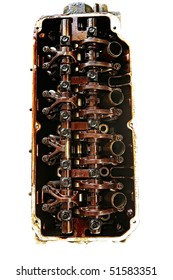 Car Engine Inside View Isolated Over Stock Photo (Edit Now) 51583351