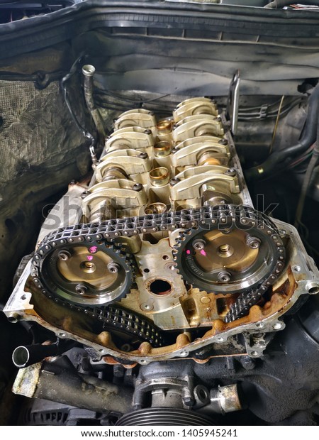 Car Engine Inside View Very Close Stock Photo 1405945241 | Shutterstock