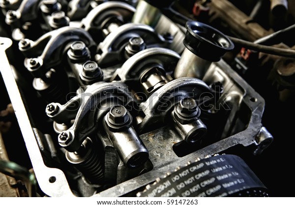 Car Engine Inside View Very Close Stock Photo (Edit Now) 59147263