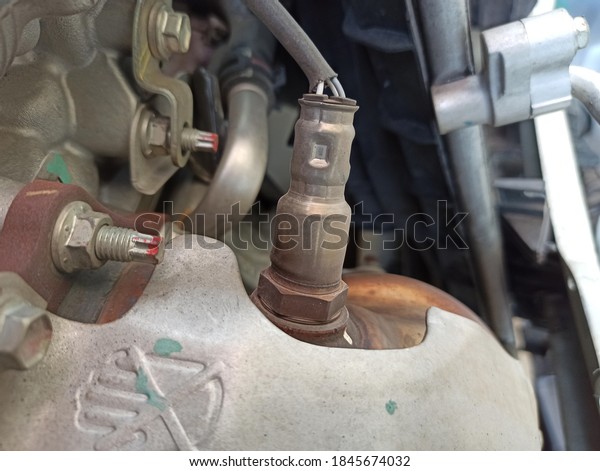 Car Engine Oxygen Sensor Damaged Collision Stock Photo 1845674032 ...