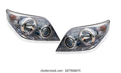Car Headlight Reflection Technology Led System Stock Photo 1877838475 ...