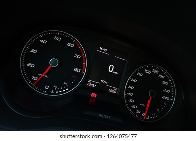 Car Inside Speedometer Stock Photo 1264075477 | Shutterstock