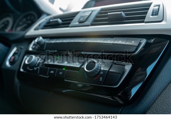 Car Interior Control Panel Front View Stock Photo 1753464143 | Shutterstock