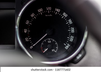 Car Interior Elements Dashboard Speedometer Stock Photo 1187771602 ...