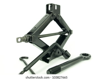 Car Jack Basic Tool Over White Stock Photo 103827665 | Shutterstock