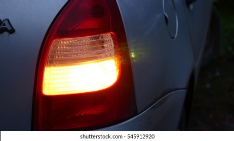 Car Night Machine Back Blinker Light Stock Photo (Edit Now) 545914651