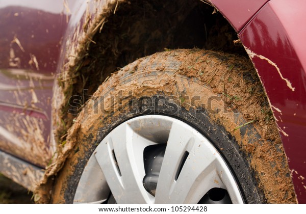 Car Stuck Mud Stock Photo (Edit Now) 105294428