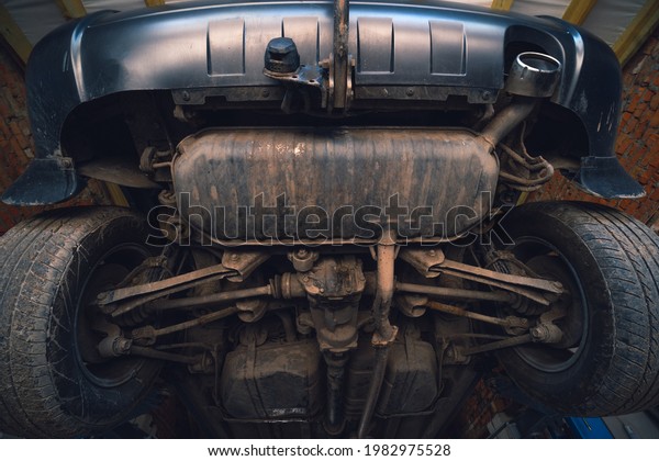 Car Underbody Front Enginee Wheels Drives Stock Photo 1982975528 ...
