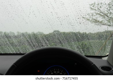 Car Windshield Rain Drops Stock Photo 716717446 | Shutterstock