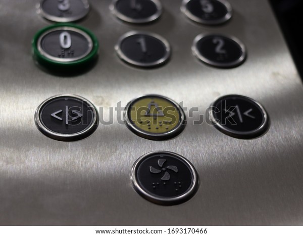 Carcabin Operating Panel Cop Elevator Elevator Stock Photo 1693170466 ...