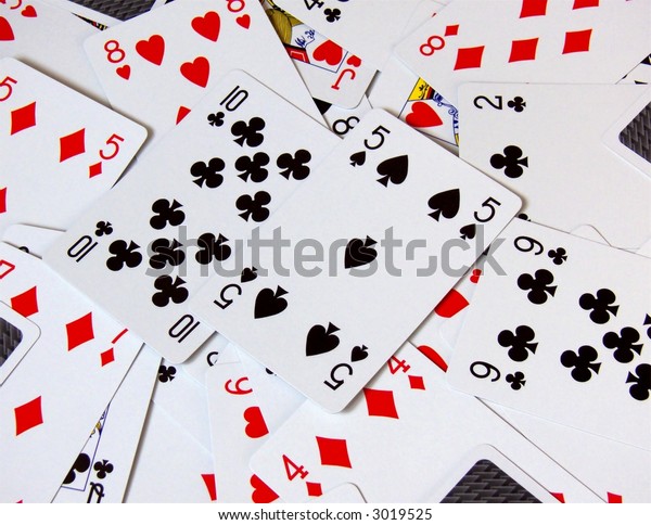 Cards Texture Scattered Cards Deck Cards Stock Photo (Edit Now) 3019525