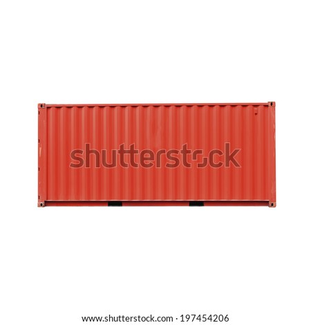 Cargo Container Front Side Stock Photo (Edit Now) 197454206 - Shutterstock