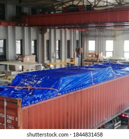 Cargo Loading Unloading Container Activity On Stock Photo 1844831458 ...