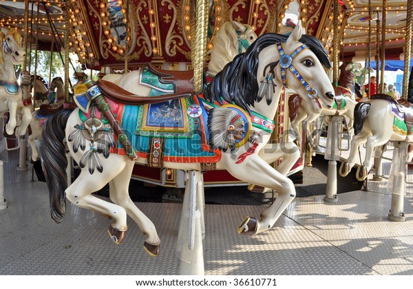 Carnival Carousel Stock Photo (Edit Now) 36610771