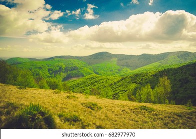 Panorama Romania Countryside Sunset Evening Light Stock Photo (Edit Now ...
