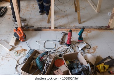 Carpentry Tools Inside Room Lying On Stock Photo 1088024564 | Shutterstock