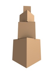 Cardboard box featuring blank, box, and boxes, an Abstract Photo by ...