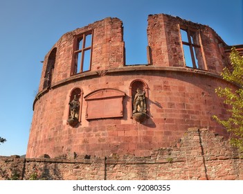 Heidelberger Castle Ruin Big Tower German Stock Photo 1675138609 ...